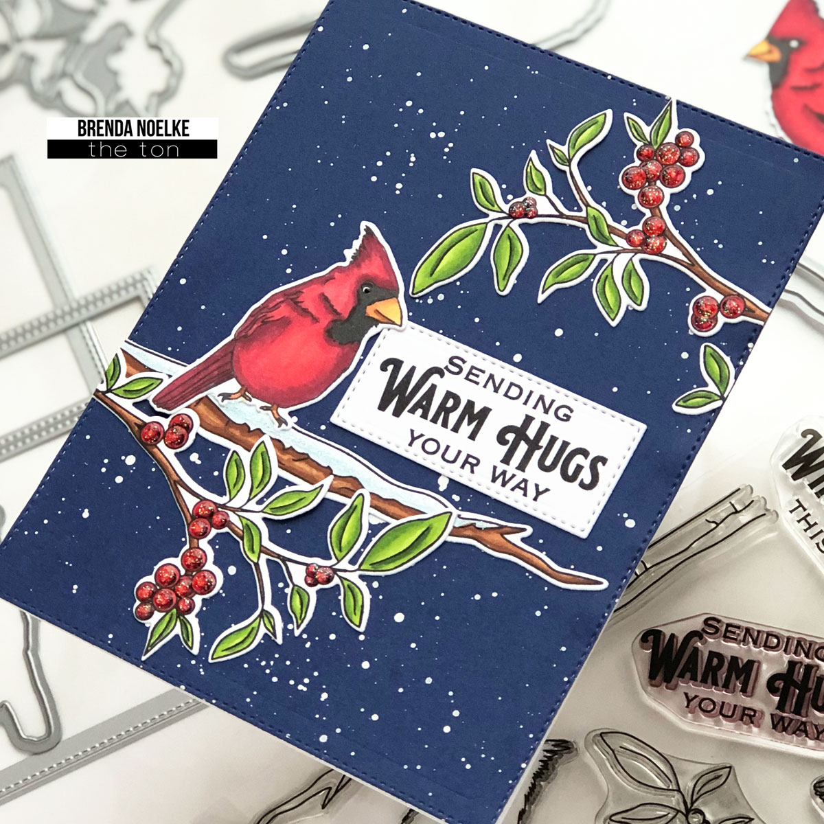 Sending Warm Hugs – Cardinal Friends – The Season