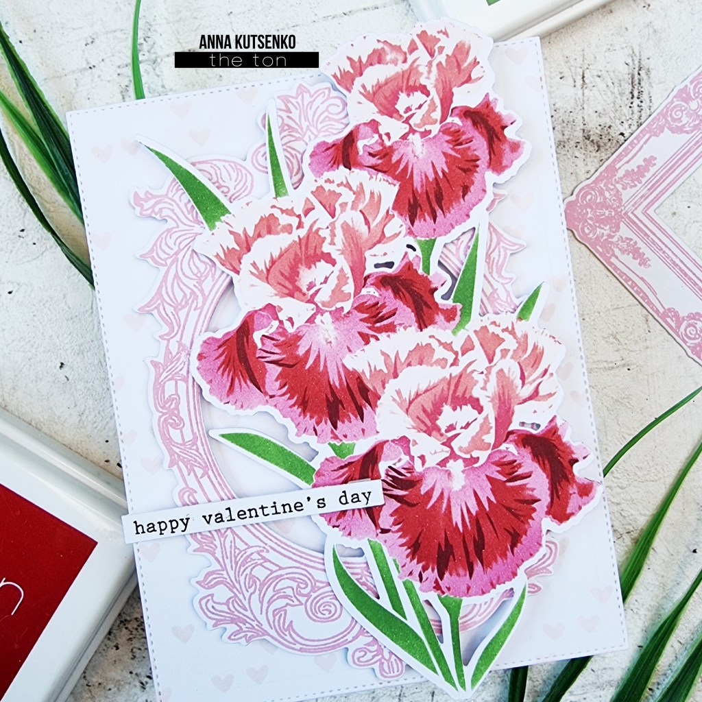 Valentine’s card with irises – The Season